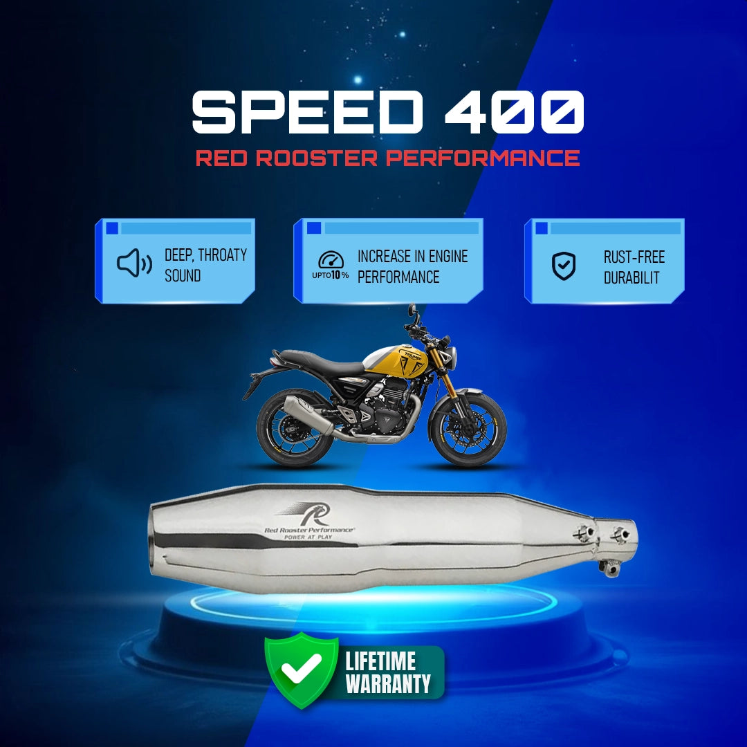 Red Rooster Performance Blaze Exhaust For Triumph Speed 400 T4 ...