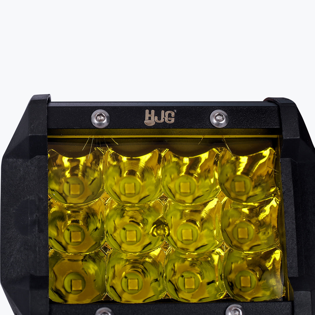 Universal HJG 12 LED Yellow Square Foglight Motorcycle | Bandidos ...
